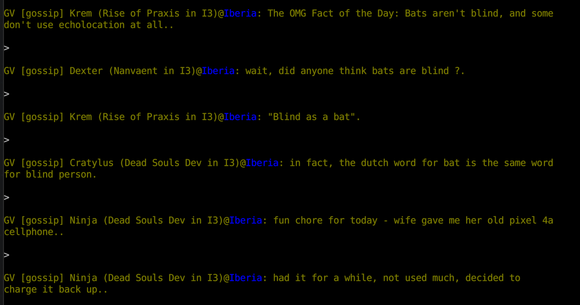 Grapevine chat in your Circle, TBA or Diku-based MUD : r/MUD